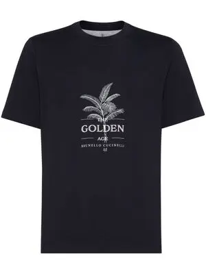 Brunello Cucinelli Graphic-print Cotton T-shirt