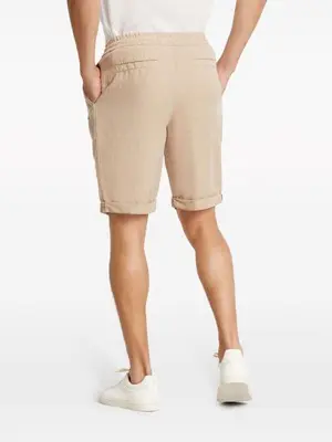 Brunello Cucinelli Drawstring-waist Bermuda Shorts - Neutrals