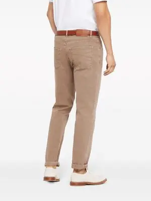 Brunello Cucinelli Dyed Straight-leg Jeans - Brown