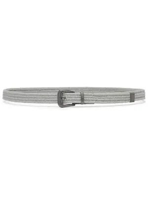 Brunello Cucinelli Braided Belt With Monili Chain