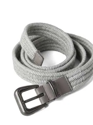 Brunello Cucinelli Braided Belt With Monili Chain