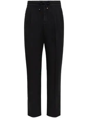 Brunello Cucinelli Straight-leg Track Pants - Black