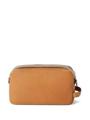 Brunello Cucinelli Leather Wash Bag - Brown