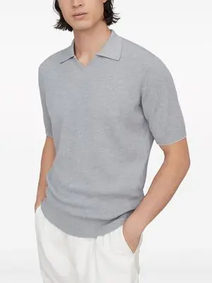 Brunello Cucinelli Ribbed-knit Polo Jumper