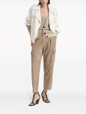 Brunello Cucinelli Straight-leg Suede Trousers