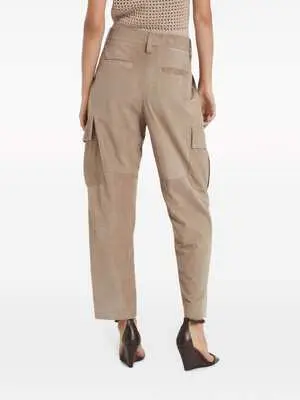 Brunello Cucinelli Straight-leg Suede Trousers