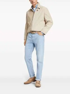 Brunello Cucinelli Zip-up Cashmere Jumper - Blue