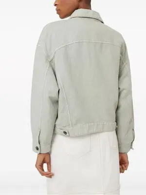 Brunello Cucinelli Monili-detail Denim Shirt Jacket - Green