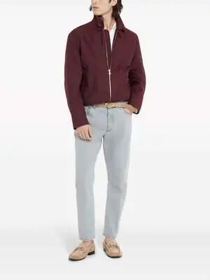 Brunello Cucinelli Rib-knit Cotton T-shirt - White