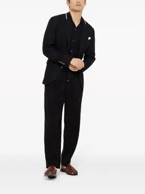 Brunello Cucinelli Peak-lapels Linen-blend Blazer