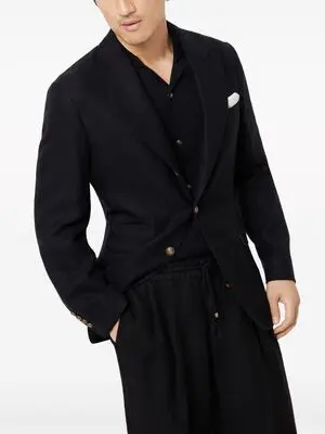 Brunello Cucinelli Peak-lapels Linen-blend Blazer