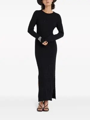 Brunello Cucinelli Sequin-embellished Cable-knit Dress