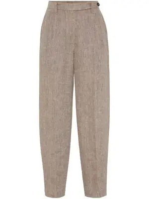 Brunello Cucinelli Tailored Linen Trousers