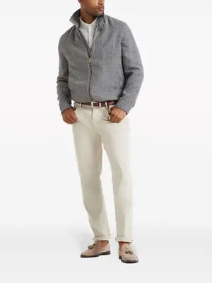 Brunello Cucinelli Plain Button Polo Shirt
