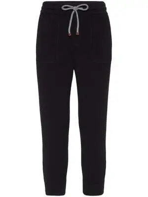 Brunello Cucinelli Ribbed Cashmere Track Pants