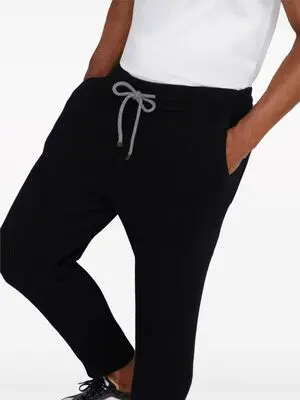 Brunello Cucinelli Ribbed Cashmere Track Pants