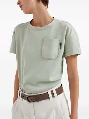 Brunello Cucinelli Chest Pocket Cotton T-shirt