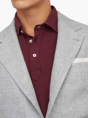 Brunello Cucinelli Notched-lapels Single-breasted Blazer - Grey