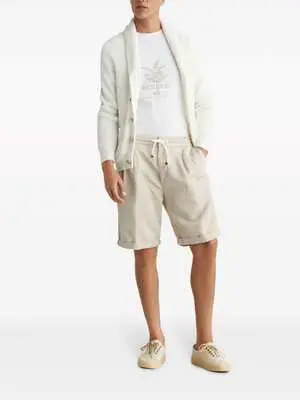 Brunello Cucinelli Drawstring-waistband Knee-length Bermuda Shorts