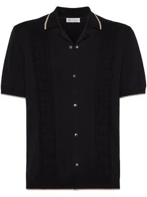 Brunello Cucinelli Button-up Cotton Polo Jumper