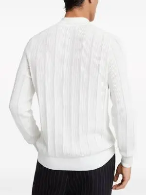 Brunello Cucinelli Long-sleeve Cotton Polo Shirt - White