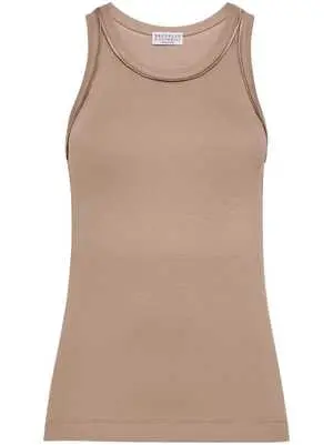 Brunello Cucinelli Cotton-blend Vest Top