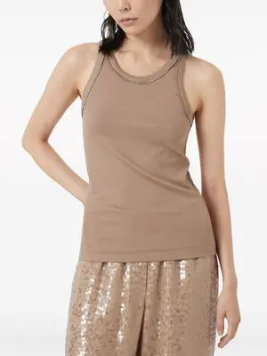 Brunello Cucinelli Cotton-blend Vest Top