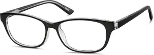 Zenni Vintage Oval Eyeglasses Full Rim Frame - Black