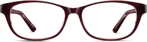 Zenni Vintage Inspired Oval Eyeglasses - Red