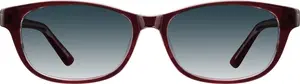 Zenni Vintage Inspired Oval Eyeglasses - Red