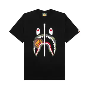 A BATHING APE 1st Camo Milo Shark Tee /green