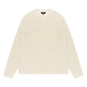 StÜssy Lightweight Football Crew - Cream