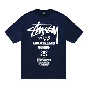 StÜssy Tour Tee 'navy - Blue