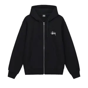 StÜssy Basic Zip Hoodie - Black