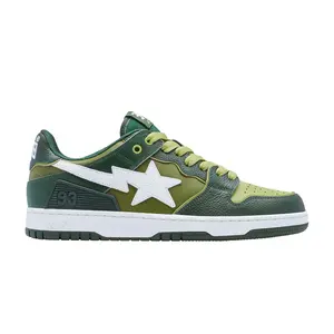 A BATHING APE Wmns Sk8 Sta #2 M1 Sneakers - Green