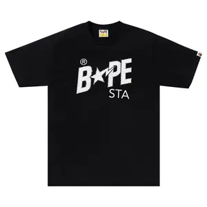A BATHING APE Crystal Stone Sta Logo Tee