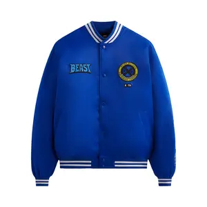 Kith For X-men Beast Satin Bomber Jacket - Blue