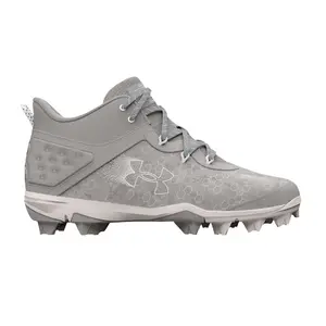 Under Armour Harper Mid Rm Baseball Cleats - Grey