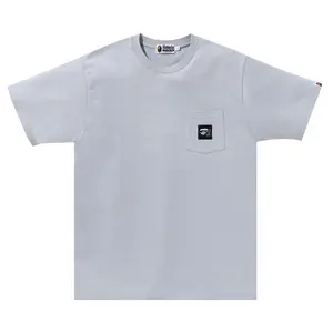 A BATHING APE Label Pocket Tee - Grey