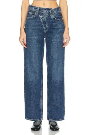 AGOLDE Criss Cross Straight Leg Jeans - Control