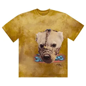 TRAVIS SCOTT Siren Tie Dye Tee 'mustard - Yellow