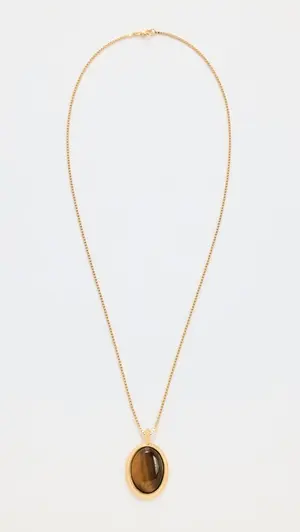 THIRD CROWN Bizote Cabochon Pendant Necklace