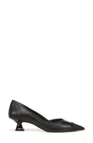 Franco Sarto Darcy Pointed Toe Kitten Heel Pump - Black