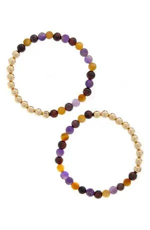 THE HEALER’S COLLECTION Set Of Two Healer's Bracelets - Yellow Gold