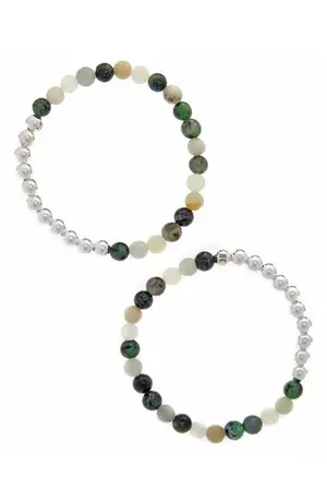 THE HEALER’S COLLECTION Set Of Two Bracelets - Silver