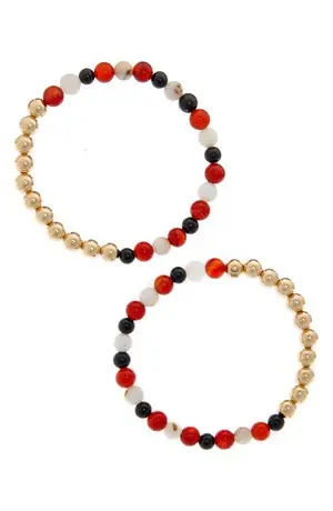 THE HEALER’S COLLECTION Set Of 2 Bracelets - Yellow Gold