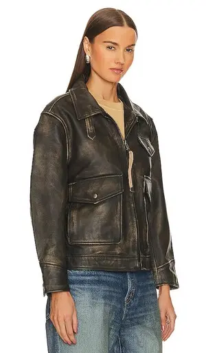 FOUND Leather Pocket Jacket