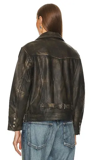 FOUND Leather Pocket Jacket