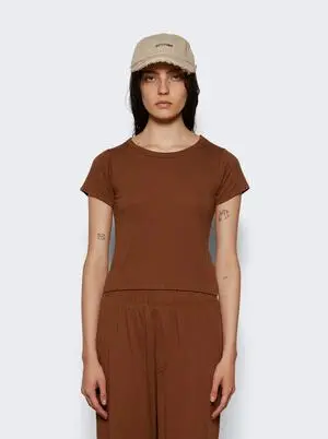 Eterne Short Sleeve Baby Tee - Brown