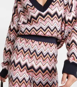 Missoni Zig Zag High-rise Wide-leg Pants - Multicoloured